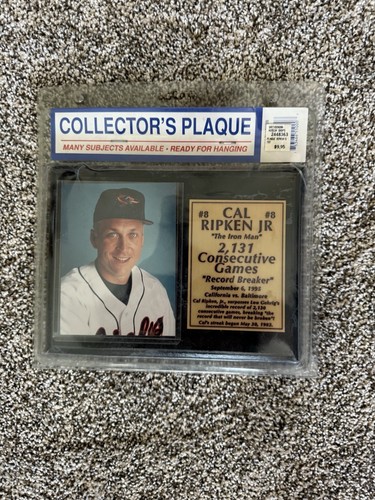 Cal Ripken Collector Plaque 1995 | eBay