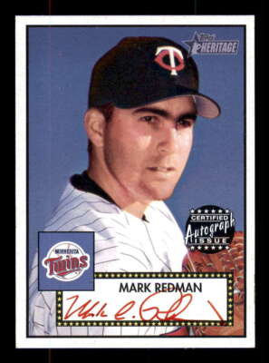 2001 Topps Heritage Red Ink #THAMR Mark Redman Autograph/Auto Twins 42/ ...