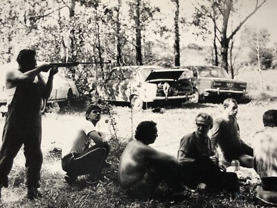 1960s Snapshot Male Sniper Rifle Sniper Company of Guys Vintage B&W ...