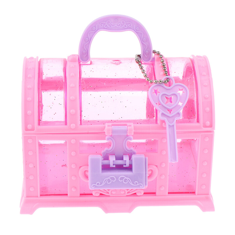 Treasure Box Mini Jewelry Storage Case Little Girls Makeup Gift ...