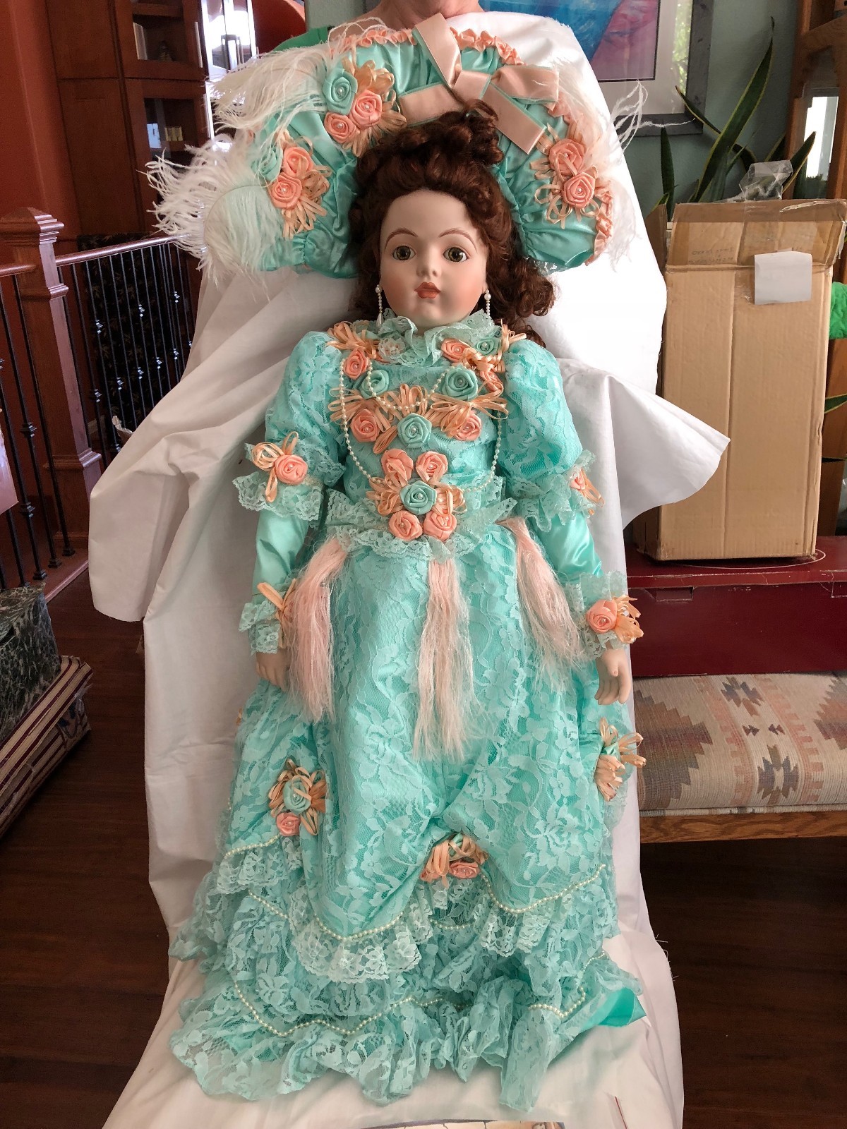 Welden Museum Danielle Doll Porcelain by Peabody #241/1500 30"Tall NWB ...