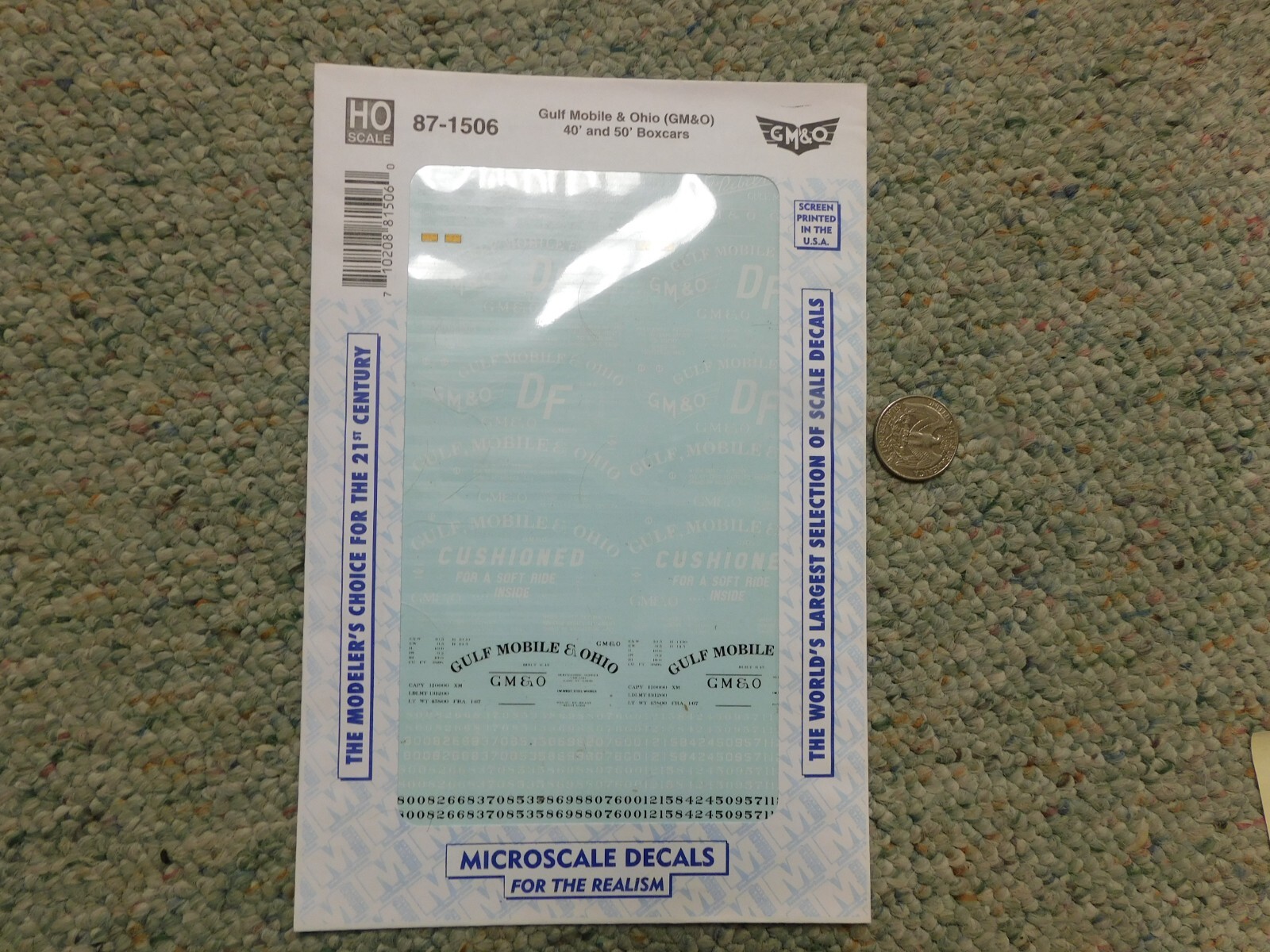 Microscale HO decals 87-1506 Gulf Mobile Ohio 40' 50' box cars KKK | eBay