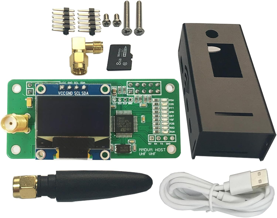 Upgraded MMDVM Hotspot Hat Board DMR YSF Dstar Raspbery P Zero W Pi ...