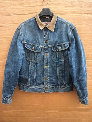 RARE VINTAGE 1980 LEE STORM RIDER MADE IN USA. DENIM JACKET, LINED IN A ...
