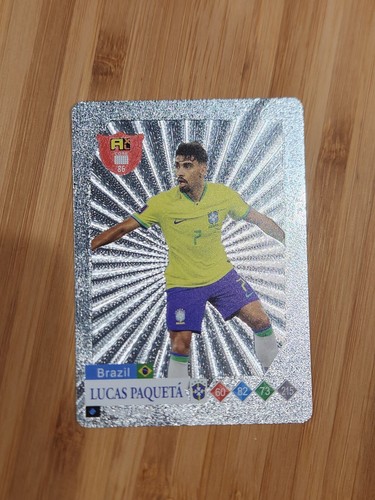 SILVER Lucas Paqueta Soccer Card BRAZIL National Football Team WEST HAM ...