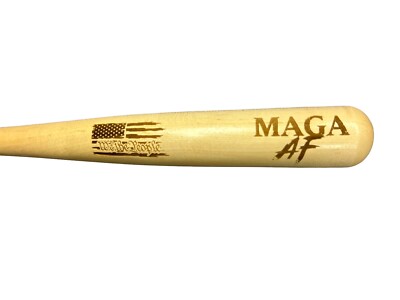 "MAGA AF" Limited Edition Engraved Wood Baseball Bat! (Free Shipping ...
