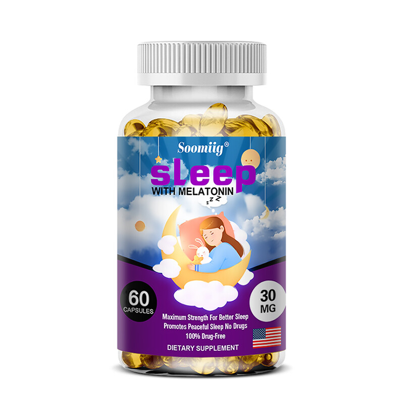 Sleep Aid Capsules - Improves Sleep Quality,Calm Stress,Balance ...