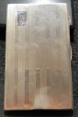 Vintage Sterling Silver Card Case , 1945 , Morgan & Boon, Birmingham ...