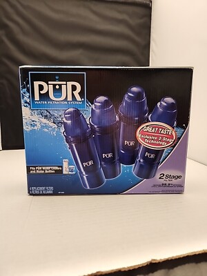 PUR CRF-950 Pack of 4 Water Filters (box open, filters sealed in ...