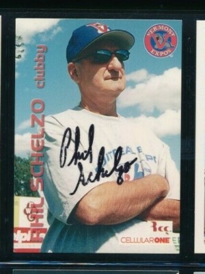 2000 Grandstand Vermont Expos Clubhouse Phil Schelzo signed autograph ...