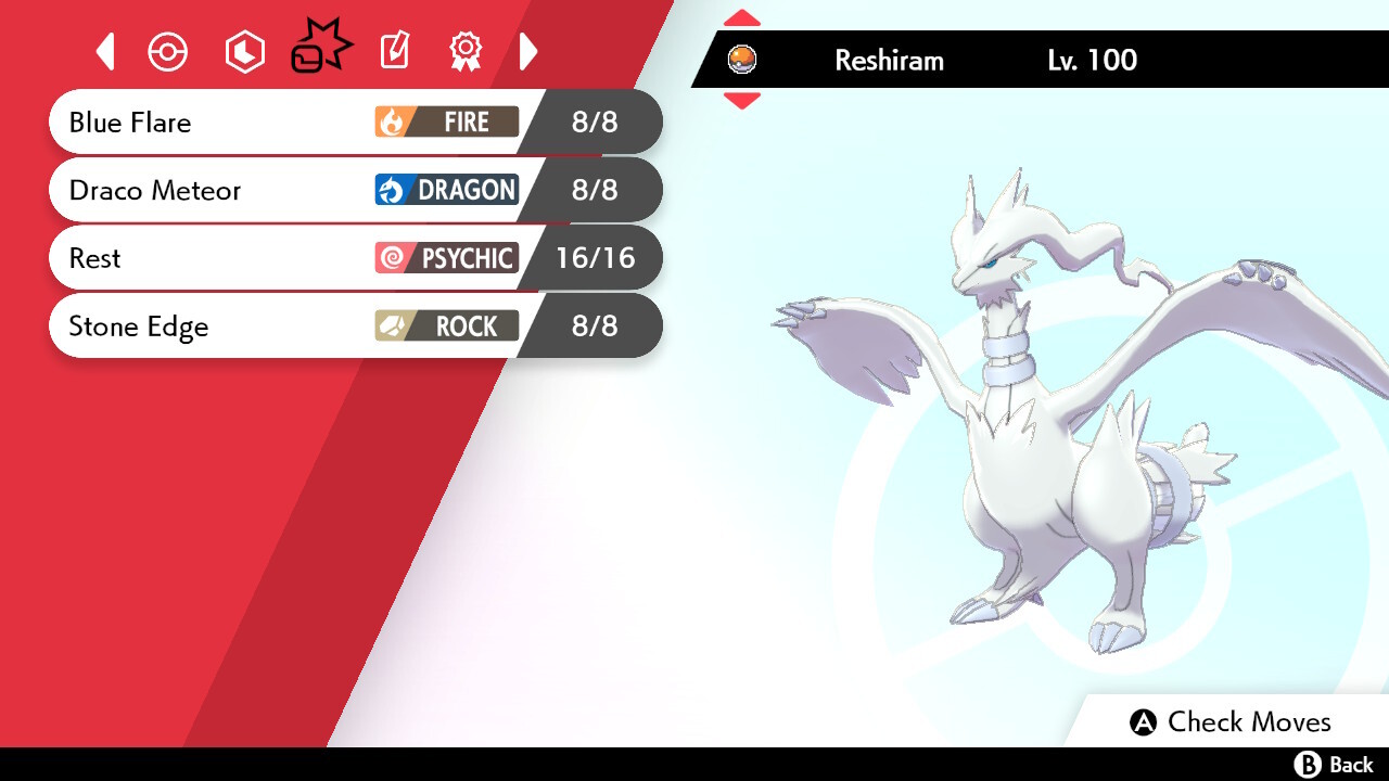 Pokemon Sword & Shield Reshiram Legendary 6IV Battle Ready 🌟Shiny🌟 ...