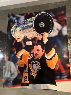 BRYAN TROTTIER SIGNED AUTOGRAPH 8X10 PHOTO PITTSBURGH PENGUINS #19 ...