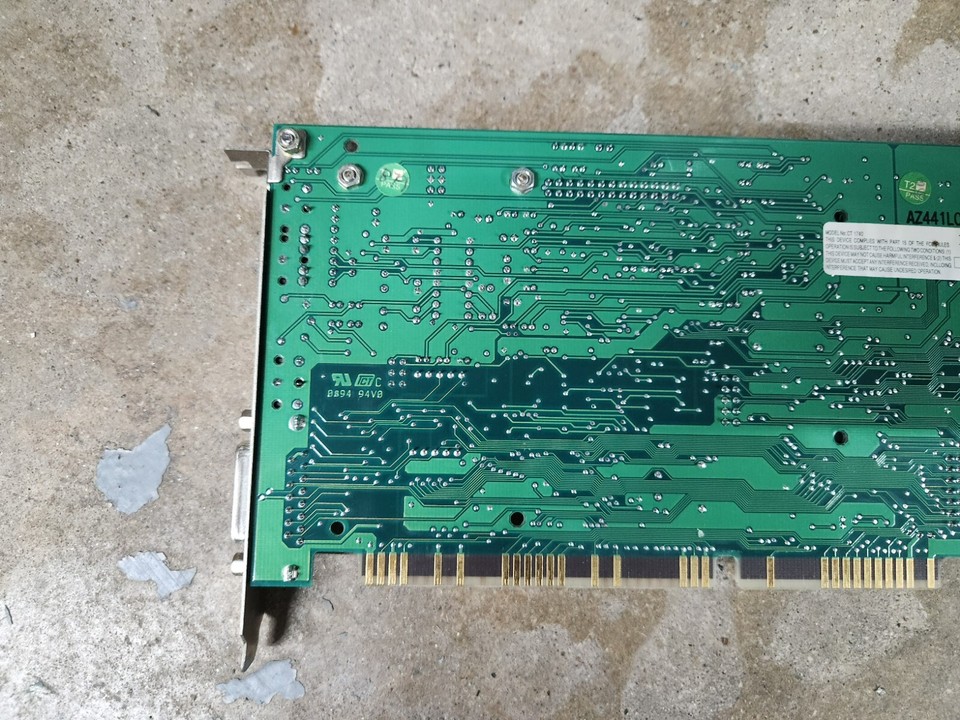 Vintage 1992 Creative Labs Sound Blaster SB16 SCSI CT1740 16-bit ISA ...