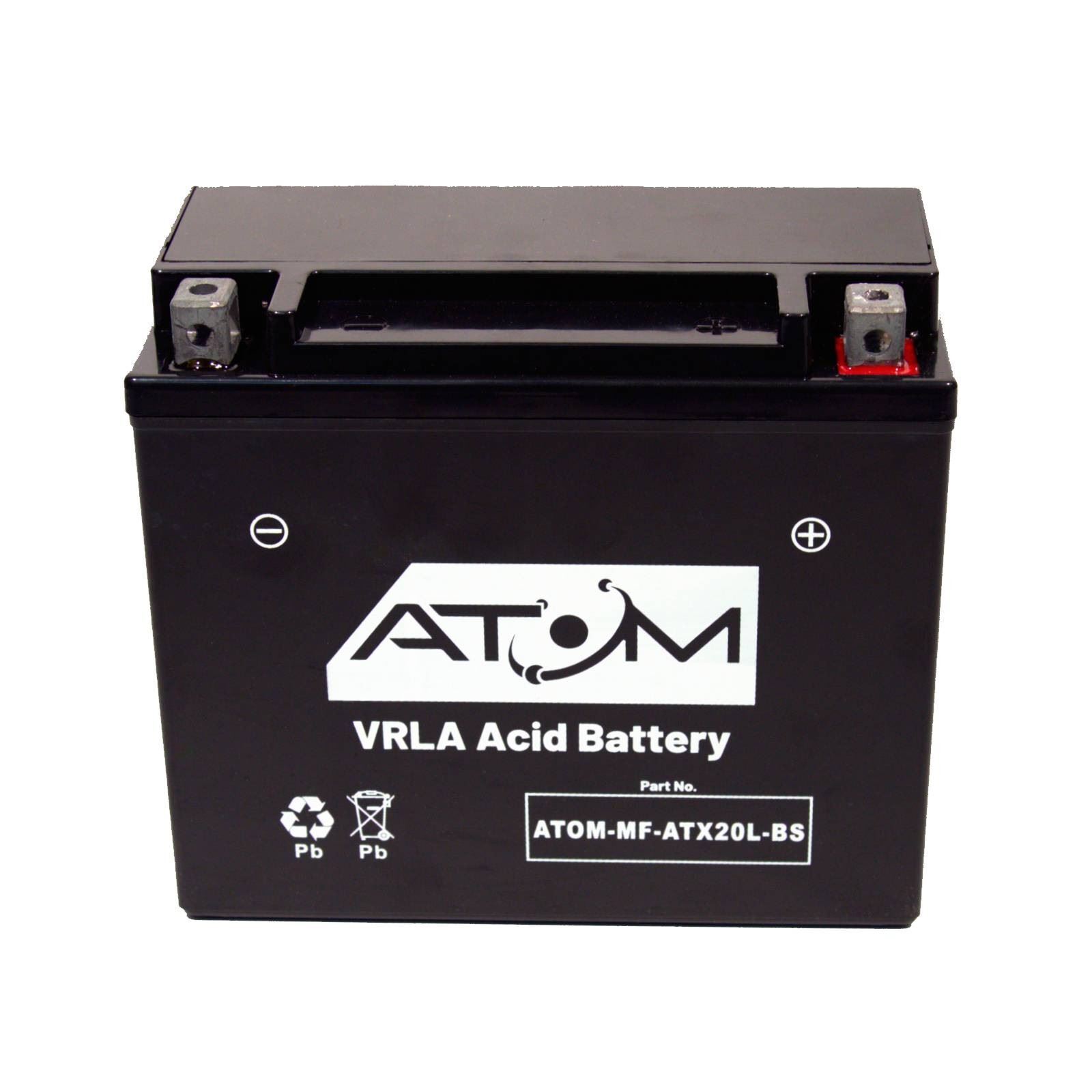 YTX20L-BS Atom AGM Motorcycle Battery 12V for Honda GL 1800 Goldwing ...