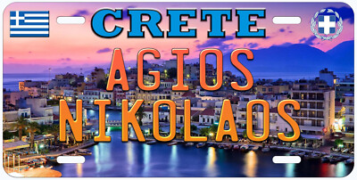 Agios Nicolas Crete In Greece Novelty Car License Plate | eBay