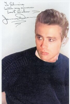 RARE COLOR STILL SIGNED JAMES DEAN | eBay