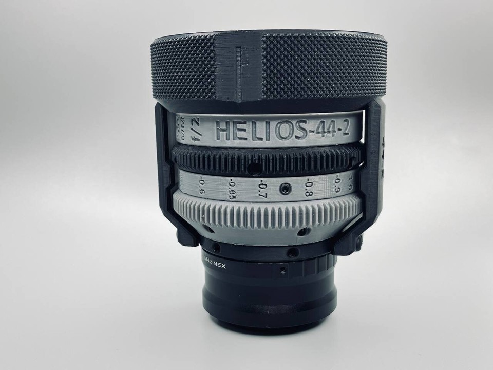 ANAMORPHIC Rehouse Helios 44 2/58mm Cine lens Sony E mount Helios 44-2 ...