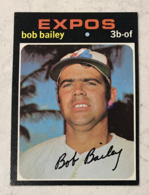 1971 Topps Baseball Bob Bailey #157 - Excellent Condition - Looks ...