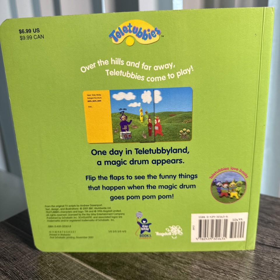 Teletubbies Magic Drum a magical flip flap book by Scholastic Books ...
