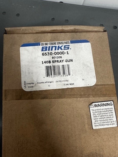 BINKS - 140B SPRAY GUN - 6530-0000-1 | eBay