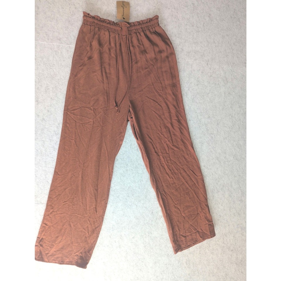 Maxwell James Stanton Linen Pants Clay Women's Sz M NWT | eBay