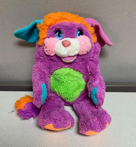 Vintage 1985 Pretty Bit Popples Pink And Purple Multicolor Stuffed ...