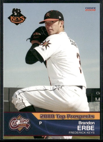 Brandon Erbe 2008 Carolina League Top Prospects Set Card | eBay