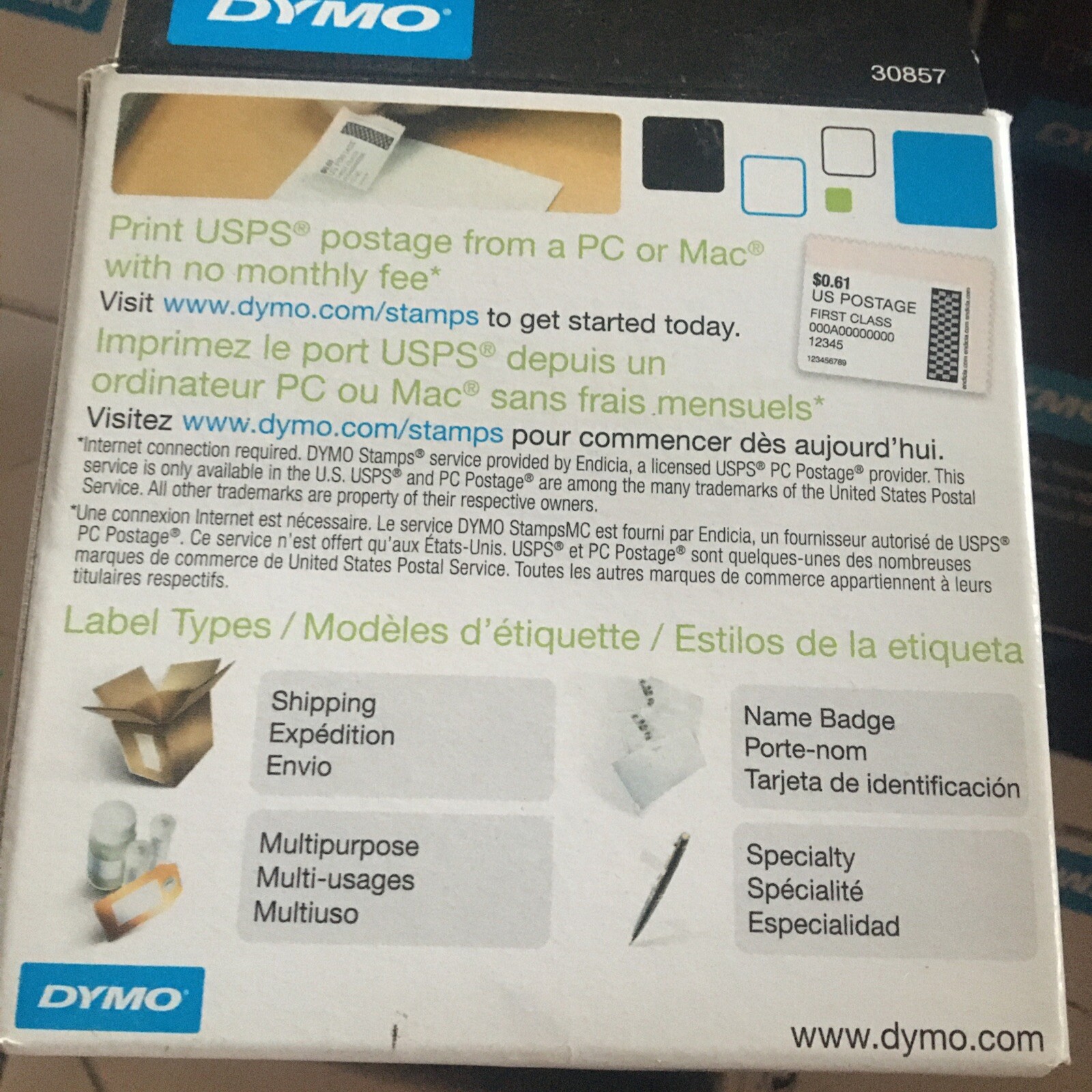 Dymo 30857 Badge Label for sale online | eBay