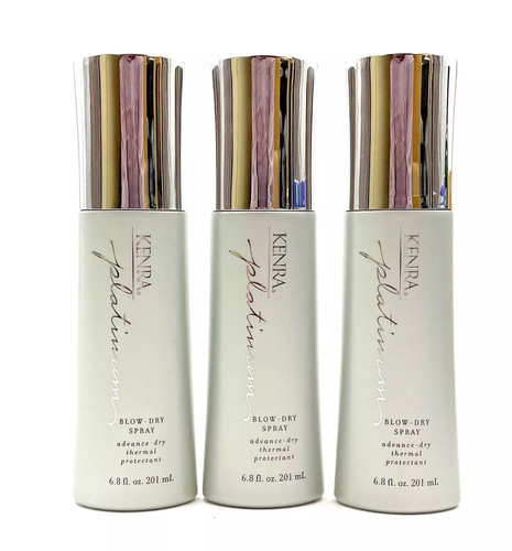 Kenra Platinum Blow-Dry Spray Advance-Dry Thermal Protectant 6.8 oz 3 ...
