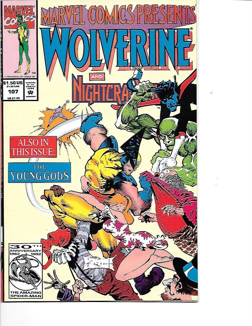 Marvel Comics Presents #107 Sam Keith Wolverine & Nightcrawler VF/NM ...
