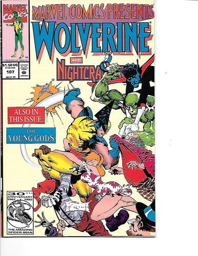 Marvel Comics Presents #107 Sam Keith Wolverine & Nightcrawler VF/NM ...