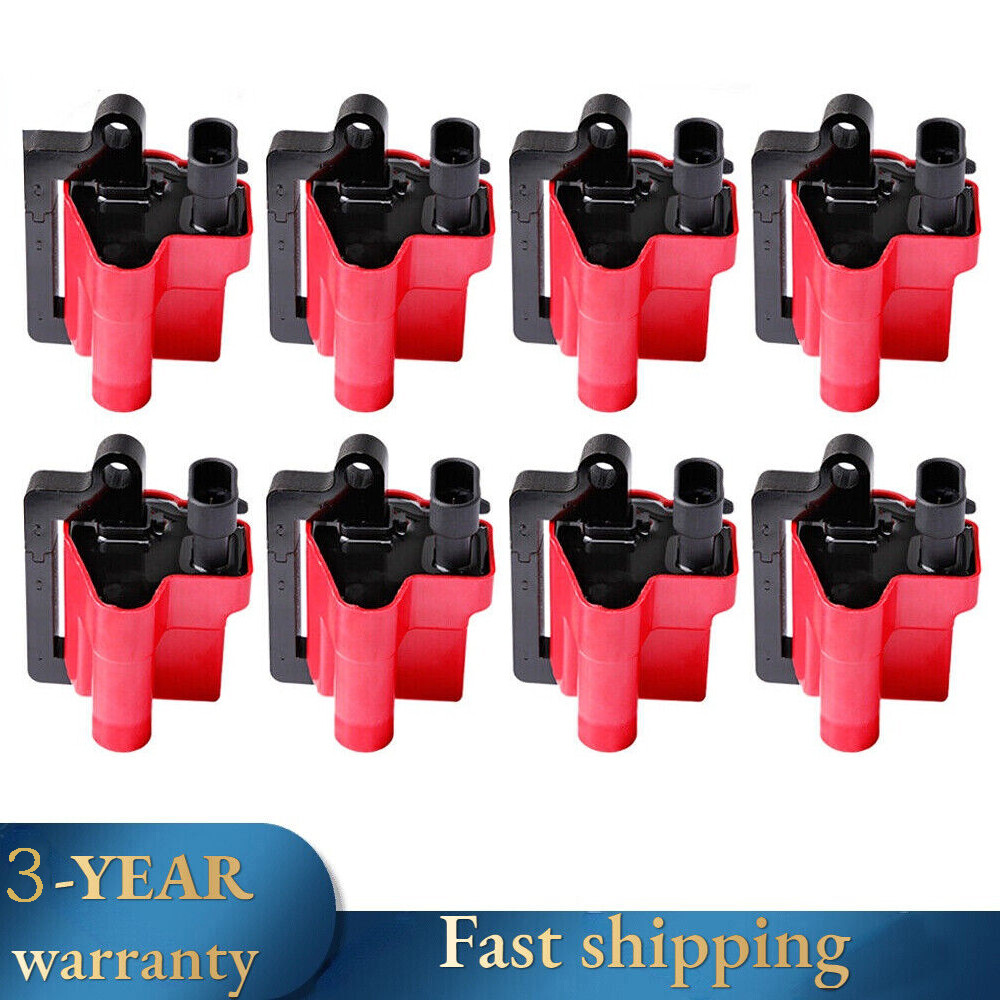 8 Sets Ignition Coils Pack For Chevy Silverado GMC Cadillac 5.3L 6.0L 8 ...