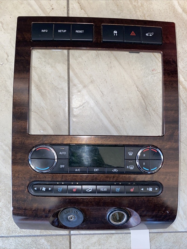 08-10 FORD EXPEDITION Center Dash Radio Trim W Ac Control & Stereo ...