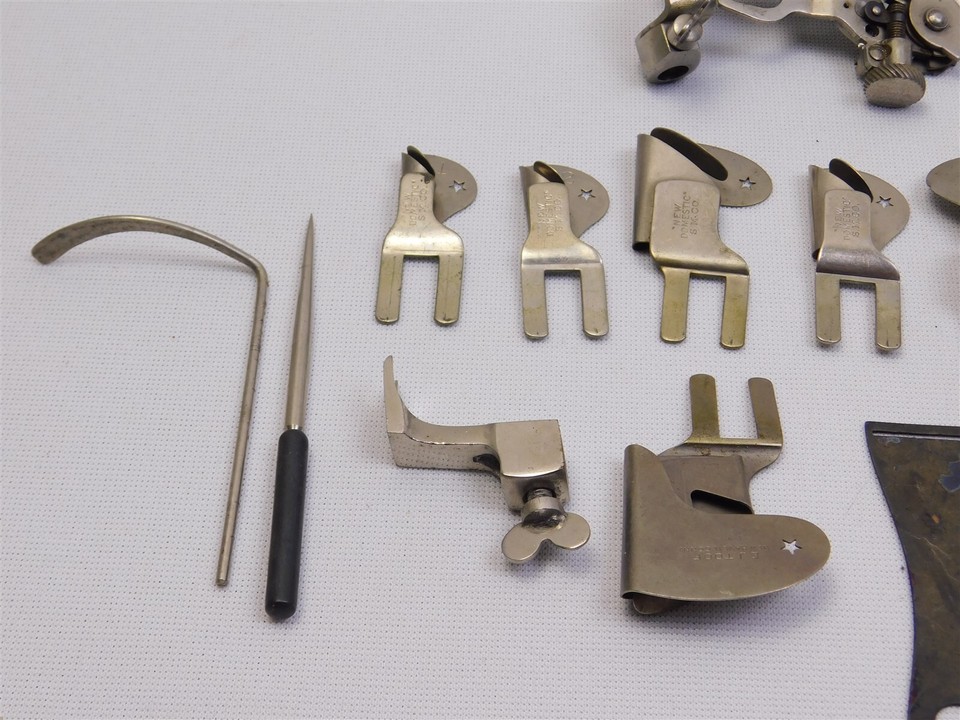 Vintage Singer Sewing Machine Attachments and Tools 14pc Lot | eBay