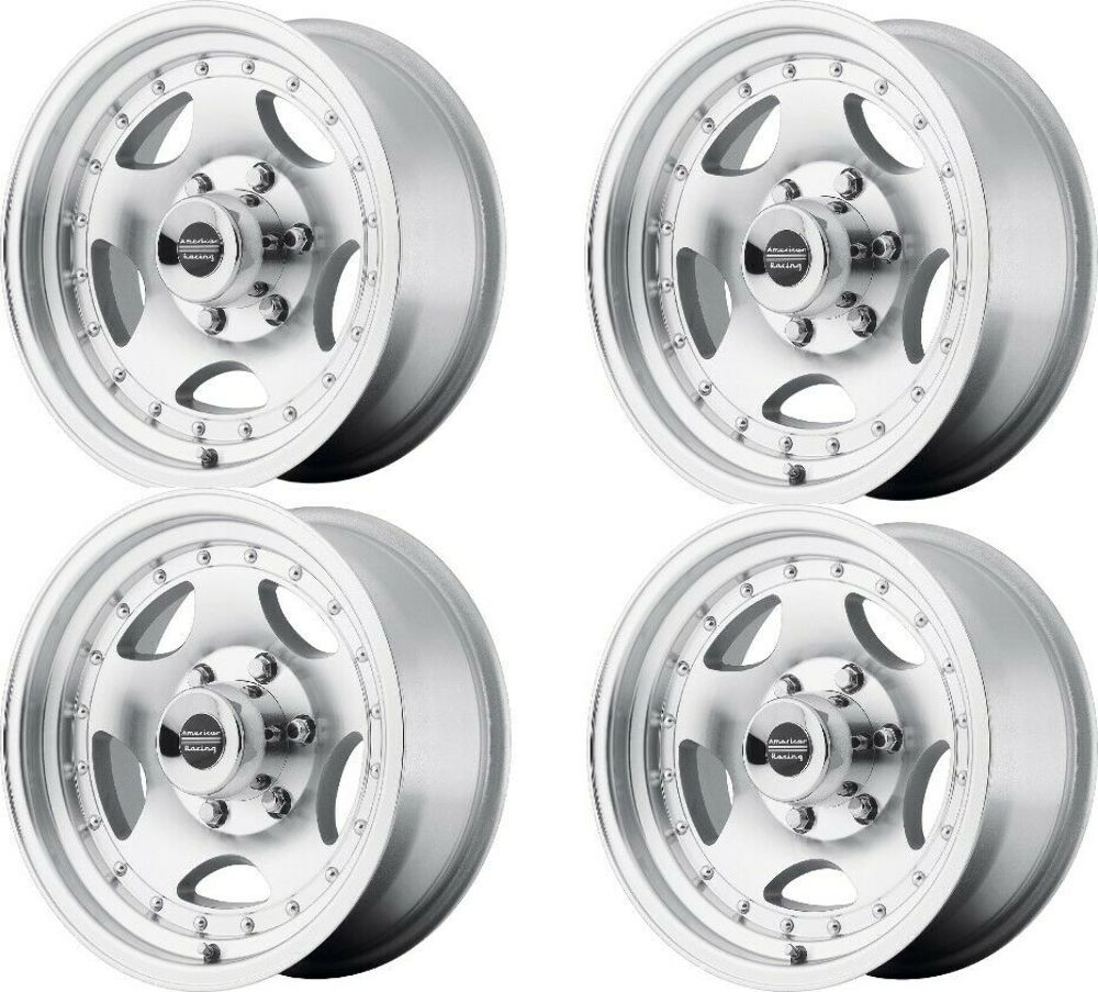 Set 4 American Racing AR23 15x8 5x5 Machined Wheels 15" -19mm Vintage ...