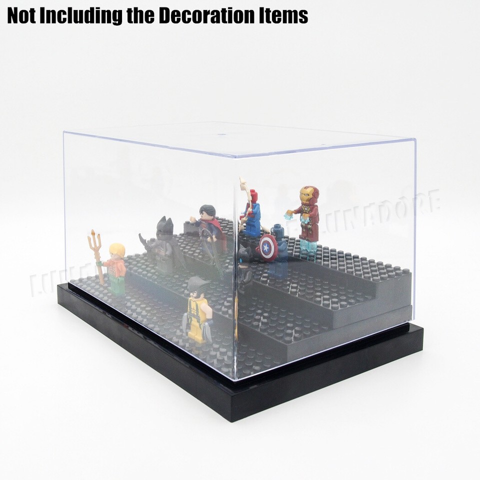4-Steps Acrylic for Minifigure Display Case Stackable Box Clear ...