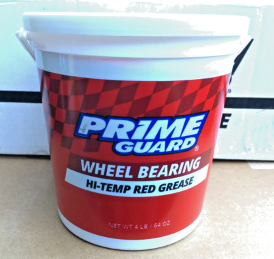 Prime Guard Red Hi-Temp Wheel Bearing Grease - 4 lbs | eBay