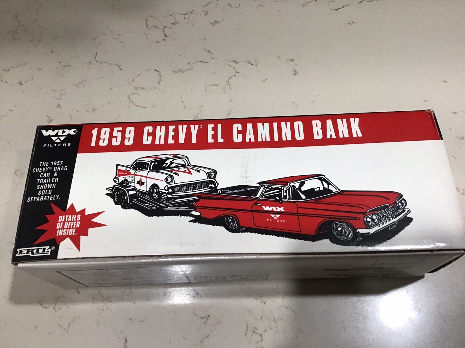 1959 El Camino Diecast Wix With 1957 Chevy Drag Car And Trailer New In ...