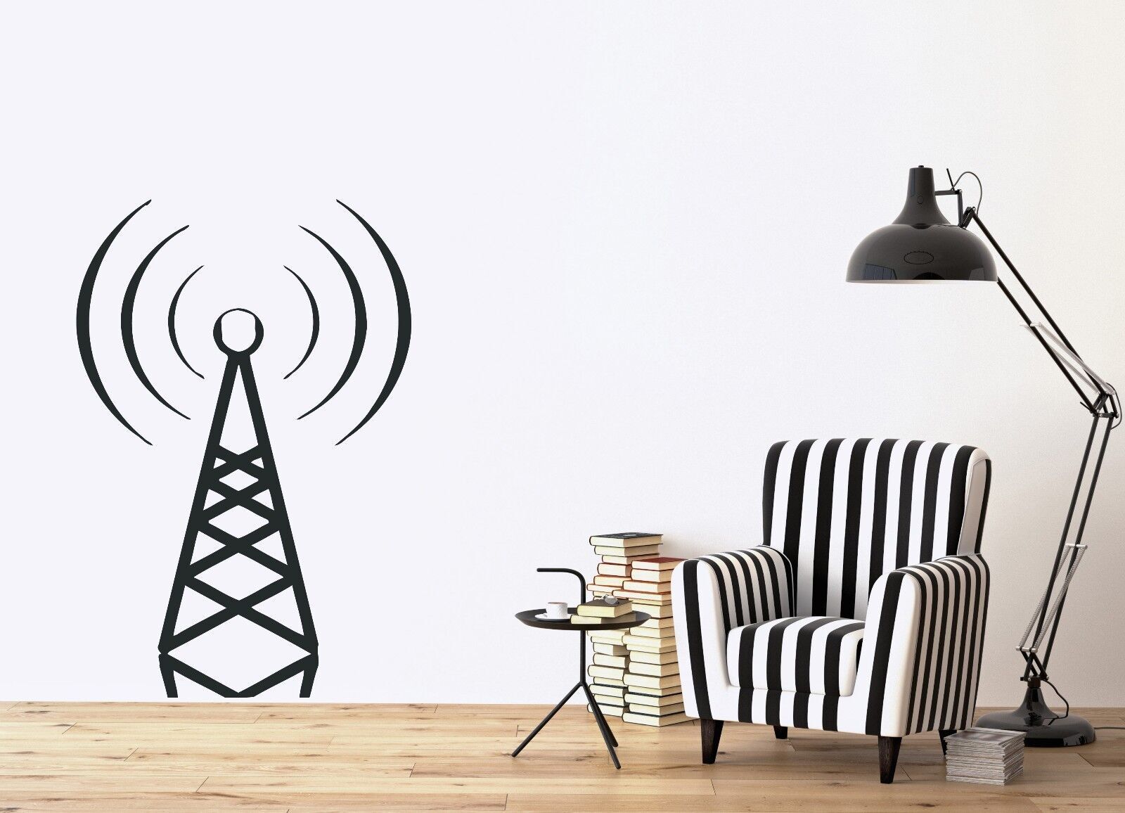 Wall Sticker Vinyl Decal Station Radio Wave Beacon Derrick (n223) | eBay