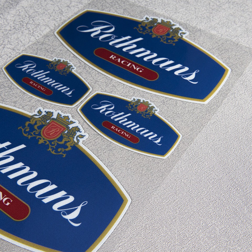 Motorcycle Stickers Rothmans Racing Car Vehicle Classic Logo Badge ...