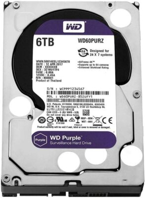 WD60PURZ WESTERN DIGITAL 6TB PURPLE SATA GB/S 5400 RPM | eBay