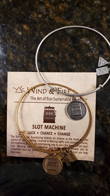 Wind and Fire SLOT MACHINE Expandable, Stackable Bangle Bracelet W ...