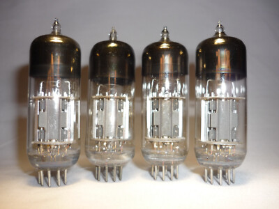 4pcs. 6N6P / 6Н6П Double triode TESTED. SAME DATE VI-1979 ~ E182CC ...