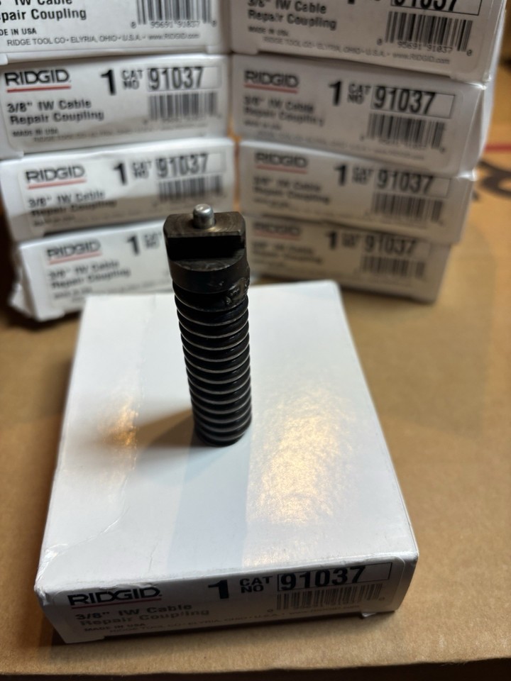 RIDGID 91037 3/8-Inch IW Cable Repair Coupling F/ K-3800, K-380,K-400 ...