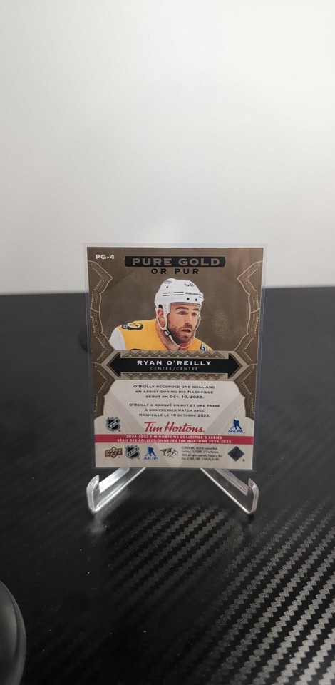 2025 tim horton rookie / pure gold or pur / RYAN O'REILLY # PG-4 | eBay UK