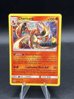 Pokémon Card Charizard SM158 Holo Promo Team Up STAMPED NM YE1 | eBay