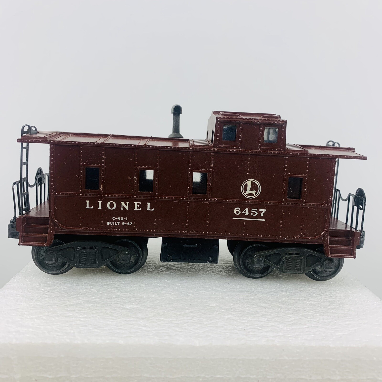 Lionel Train Caboose No. 6457 Brown Body Metal Chassis Original Box O ...