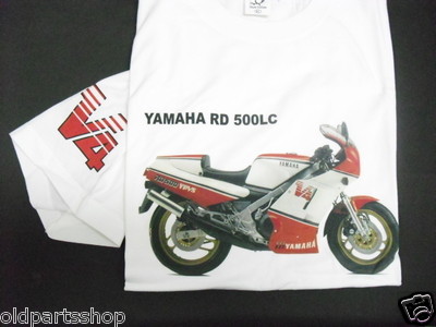 Yamaha RD500LC Tee Shirt RD500 V4 T-Shirt YPVS Size LARGE 47X-TEE SHIRT ...