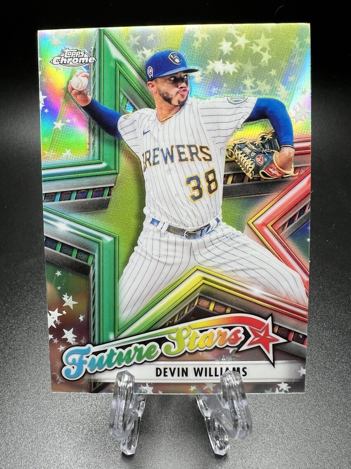 2021 Topps Chrome Devin Williams #FS-10 Future Stars Refractor Brewers ...