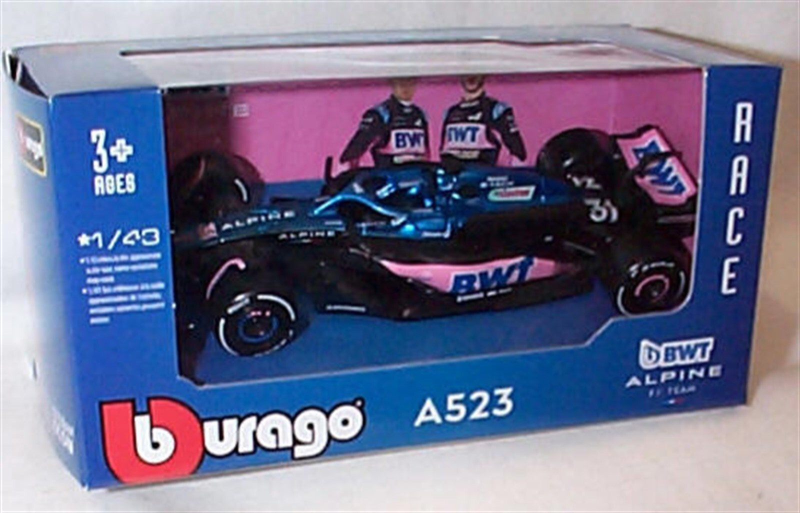 F1 BWT Alpine A523 #31 Esteban Ocon Burago 38072 1/43 Scale New in Case ...